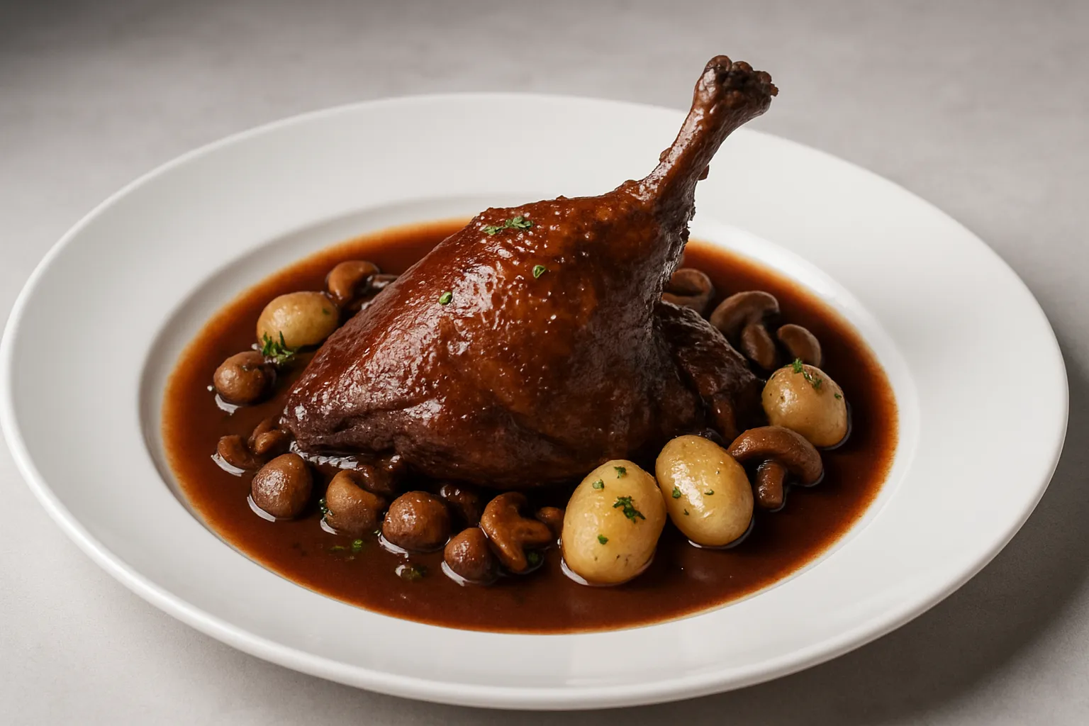 Recette Coq au Vin Morgon - Version Chef Lyonnais
